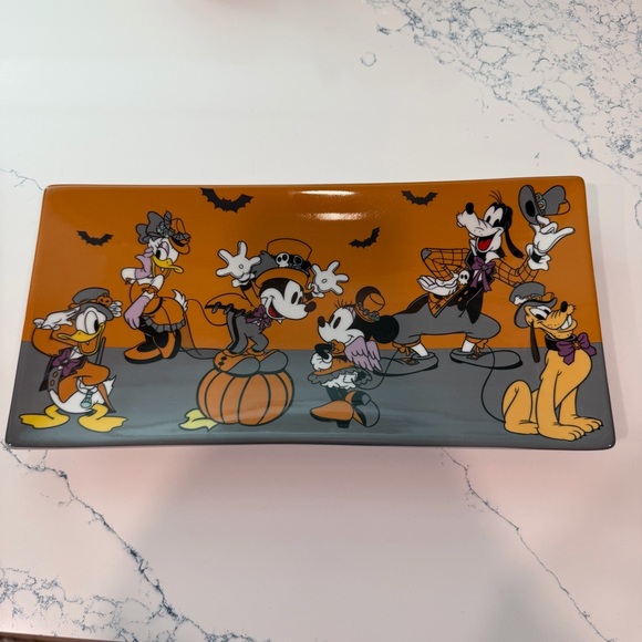 Disney | Holiday | New Ceramic Plate Disney Halloween Party Platter ...